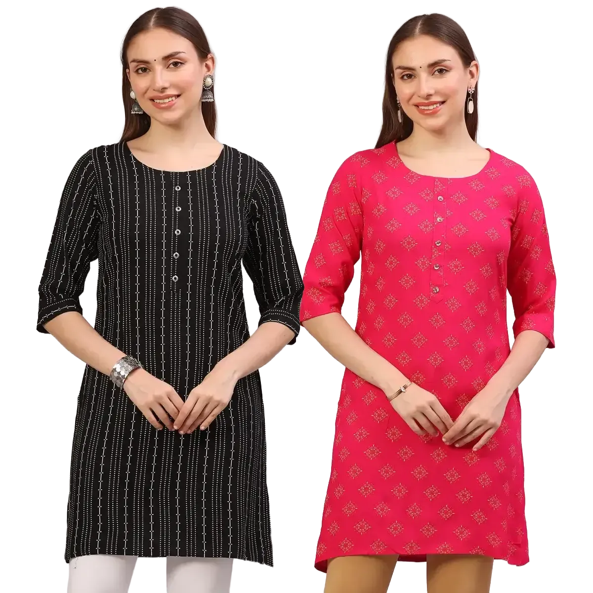 Buy Women's Combo Clothing | Kurtis , Pant, Sarees & T-Shirts Pack of 2 ...